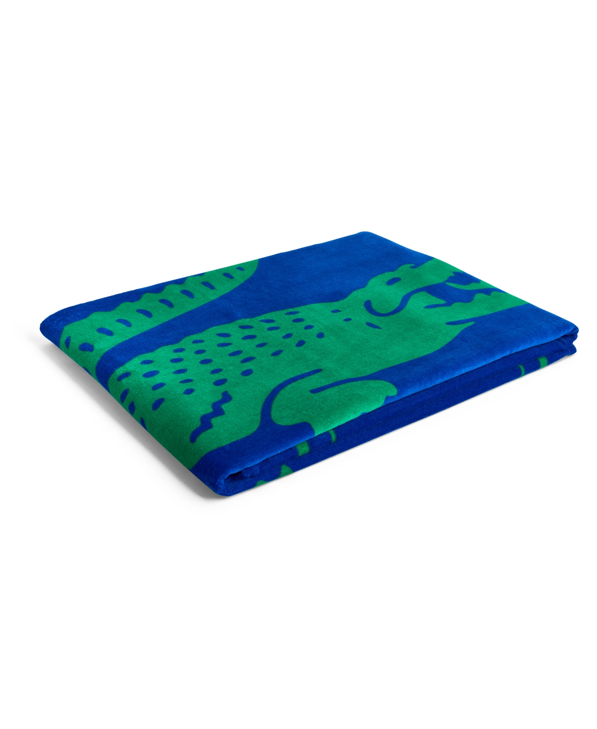 Click here for Lacoste Frame Crocodile Print Cotton Beach Towel... prices