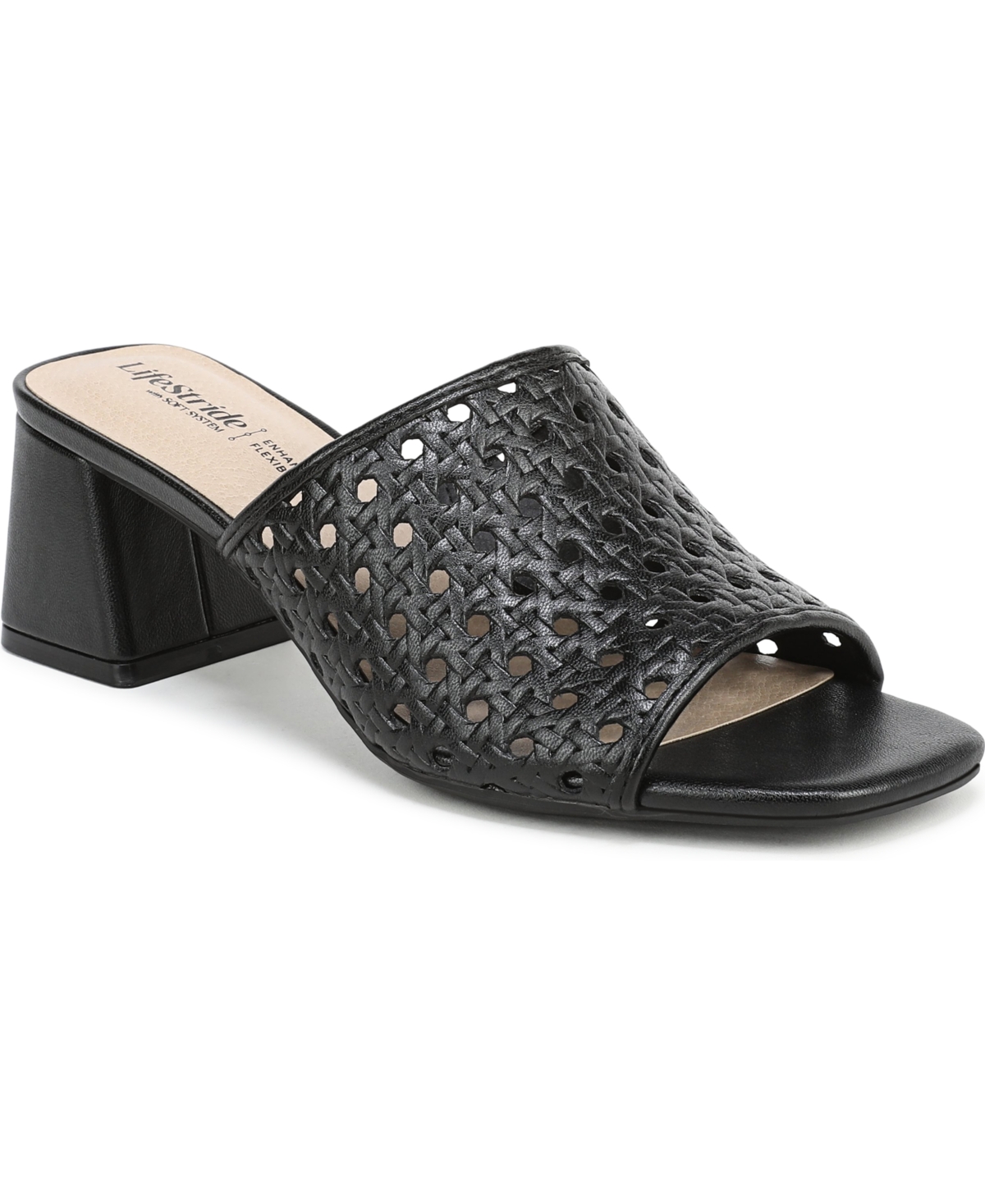 Click here for LifeStride Womens Colette 3 Slide Sandals - Black... prices