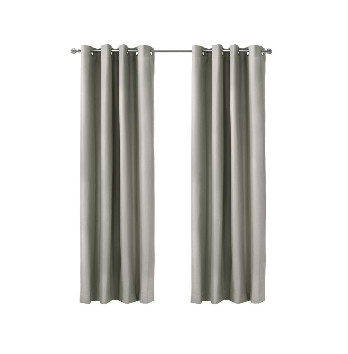 Thermaplus Alpine Blackout Premium Stylish and Functional Grommet Curtain Panel 52" x 84" Light Grey - Light grey