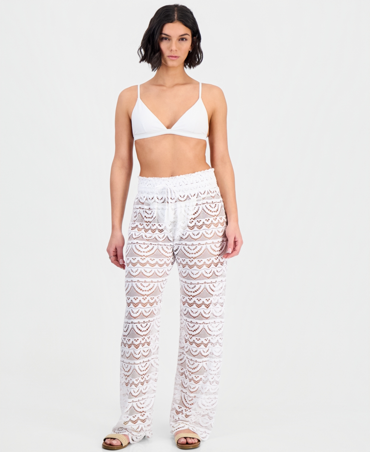 Click here for Miken Juniors Scallop Hem Pants with Tassel Tie  C... prices