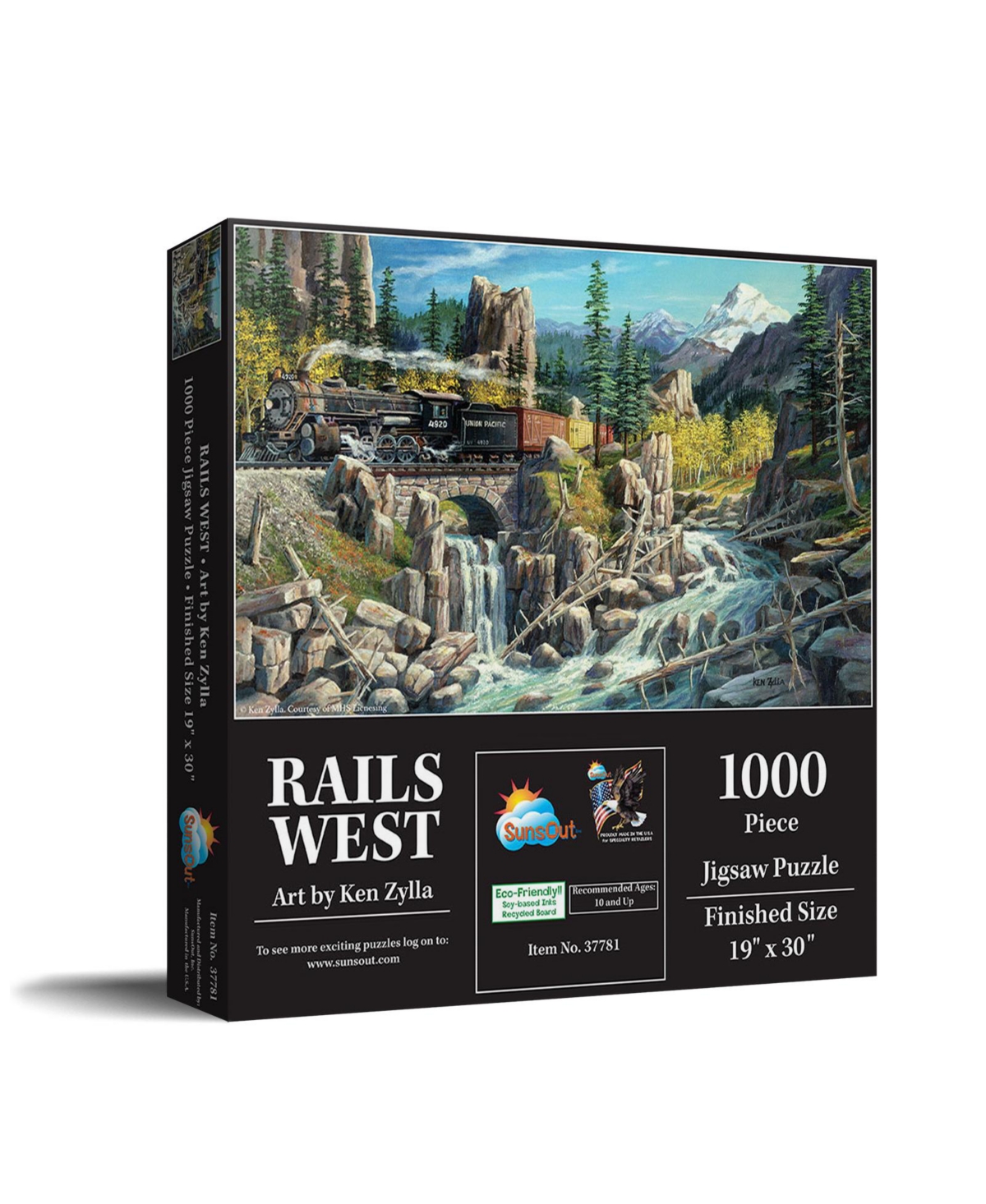 Click here for SunsOut Rails West 1000 piece Jigsaw Puzzle for Ad... prices