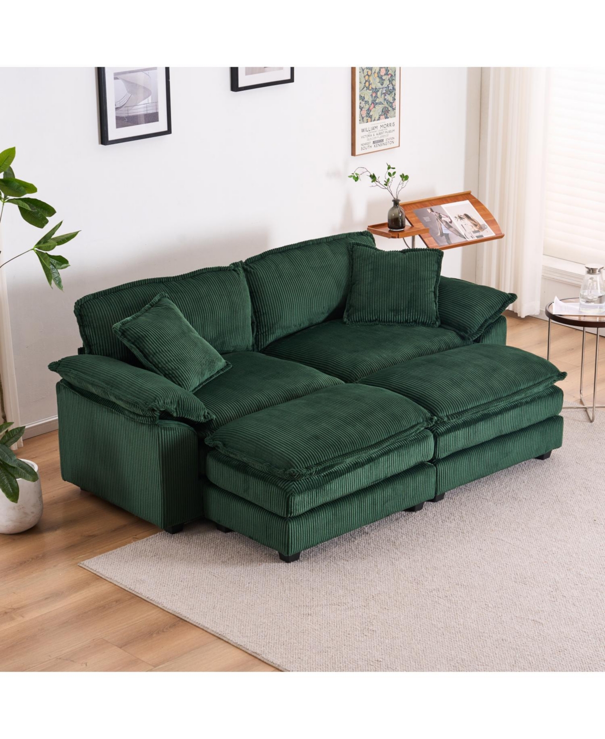 Click here for Streamdale Furniture Corduroy 2-Seat Sofa with Pil... prices