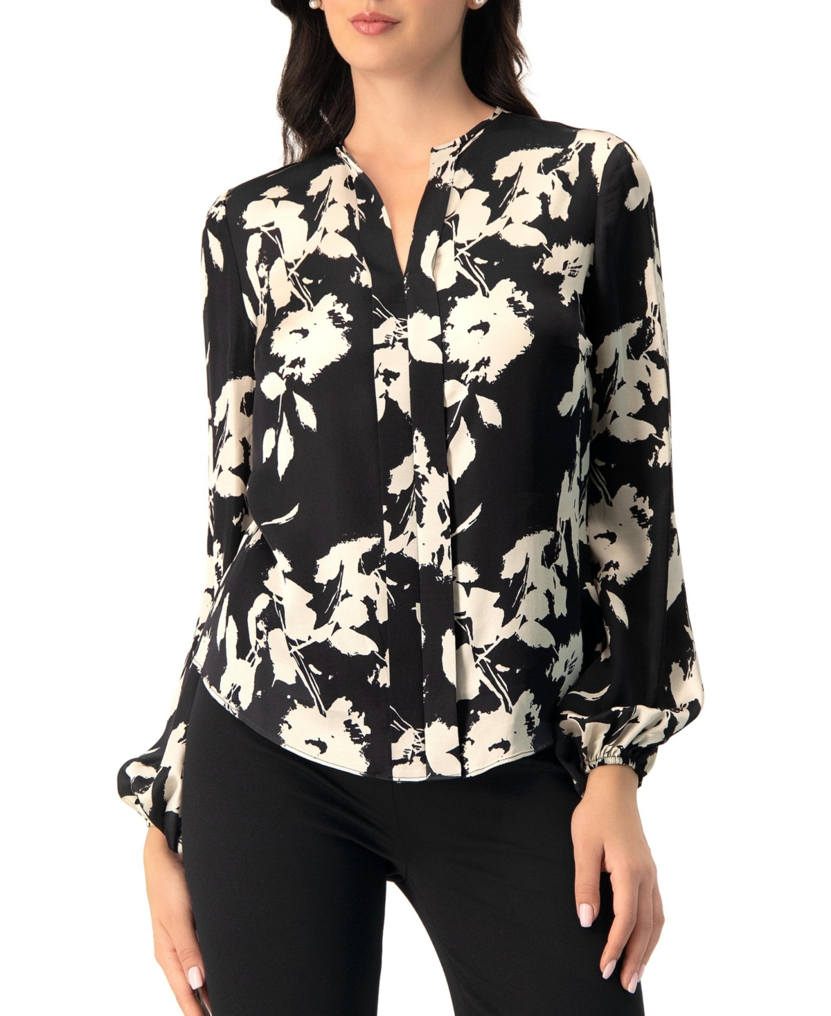 Click here for Ivonne Womens Double front Placket Satin Shirt - B... prices