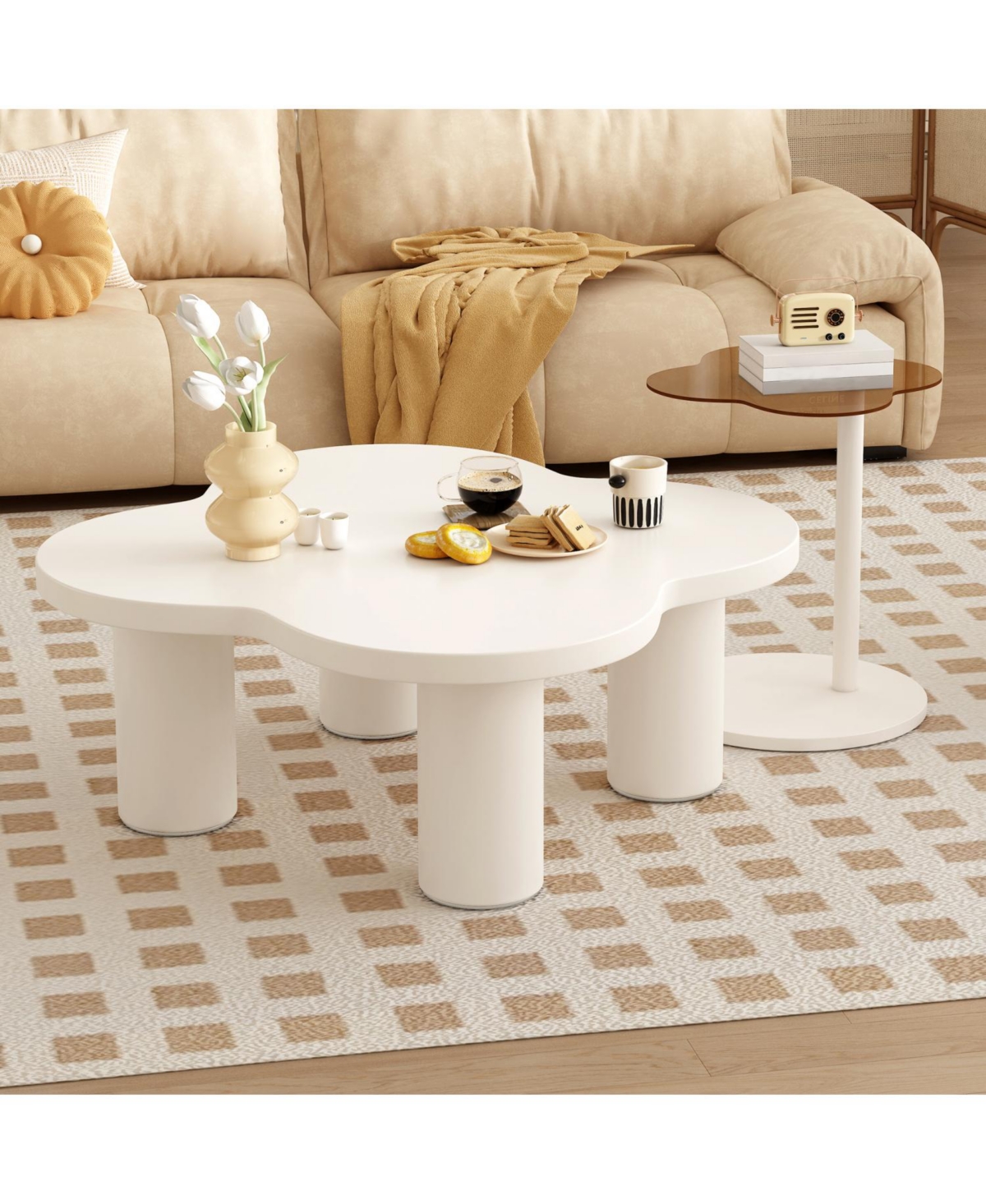 Click here for Streamdale Furniture Modern Irregular Coffee Table... prices