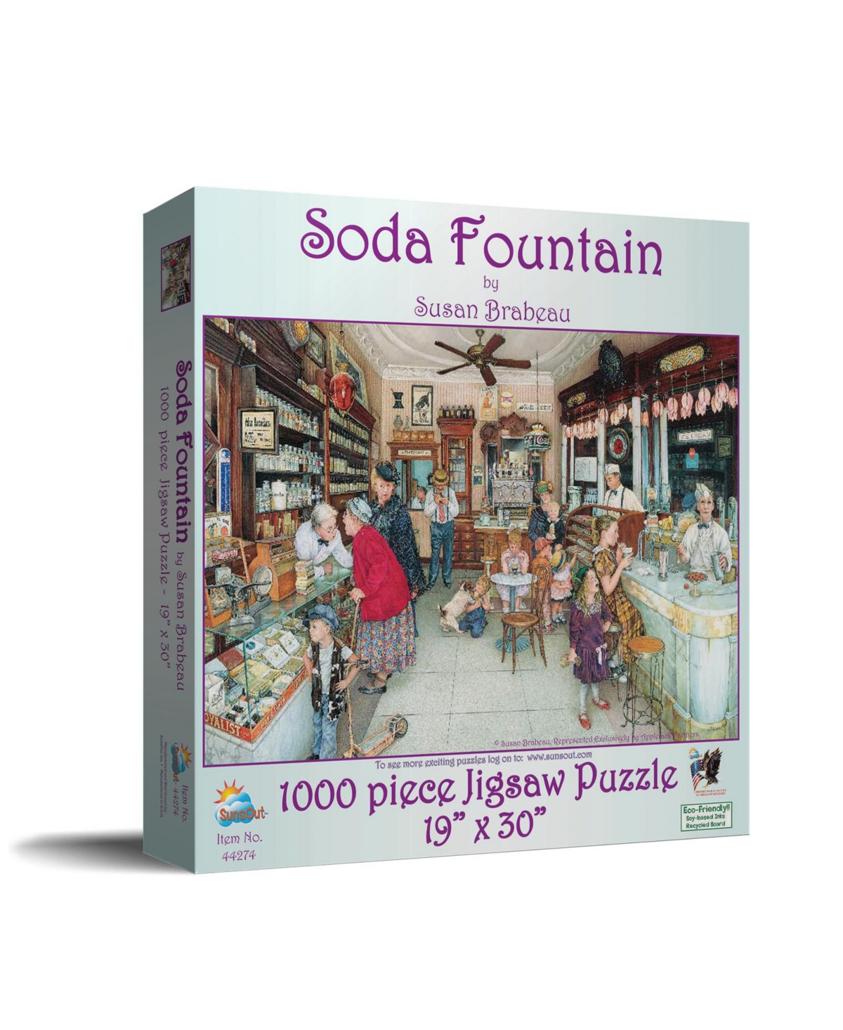 Click here for SunsOut Soda Fountain 1000 piece Jigsaw Puzzle for... prices