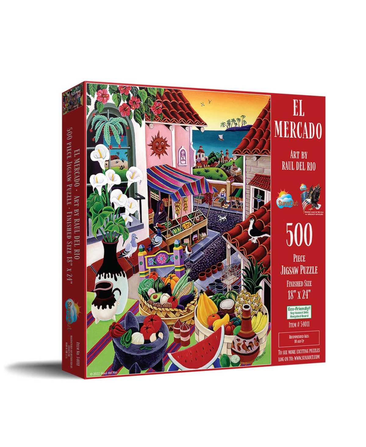 Click here for SunsOut El Mercado 500 piece Jigsaw Puzzle for Adu... prices
