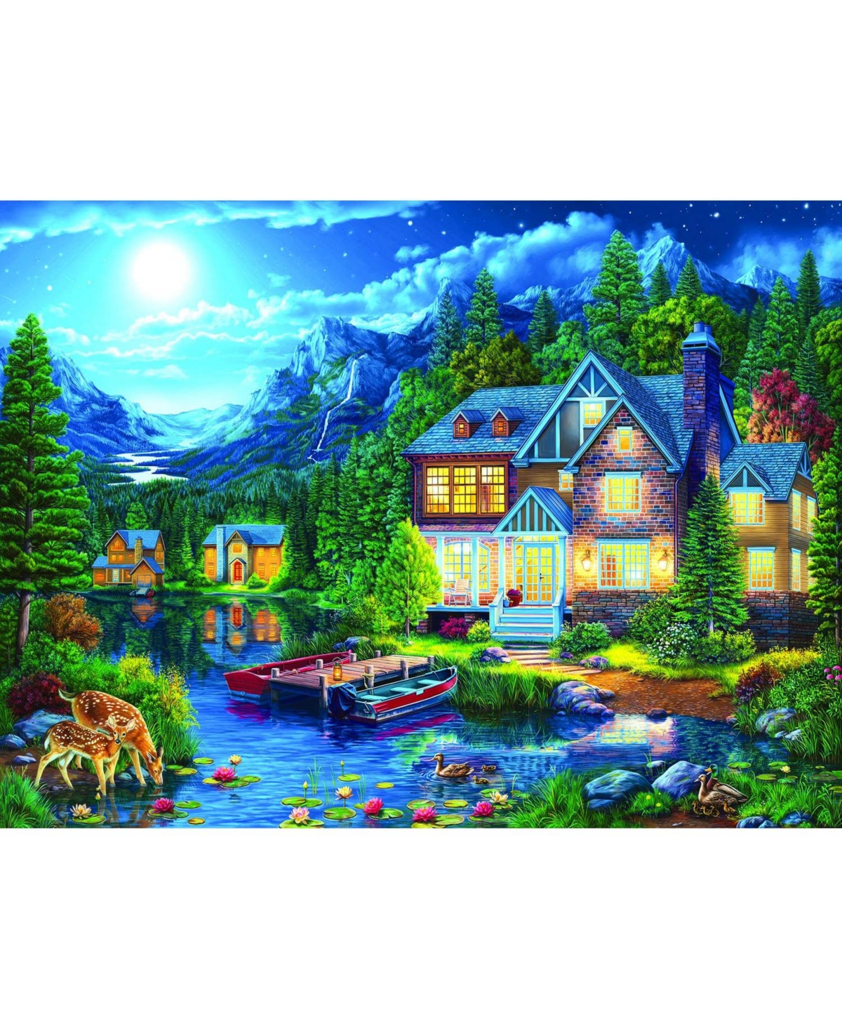 Click here for SunsOut House Near the Lake 1000 piece Jigsaw Puzz... prices