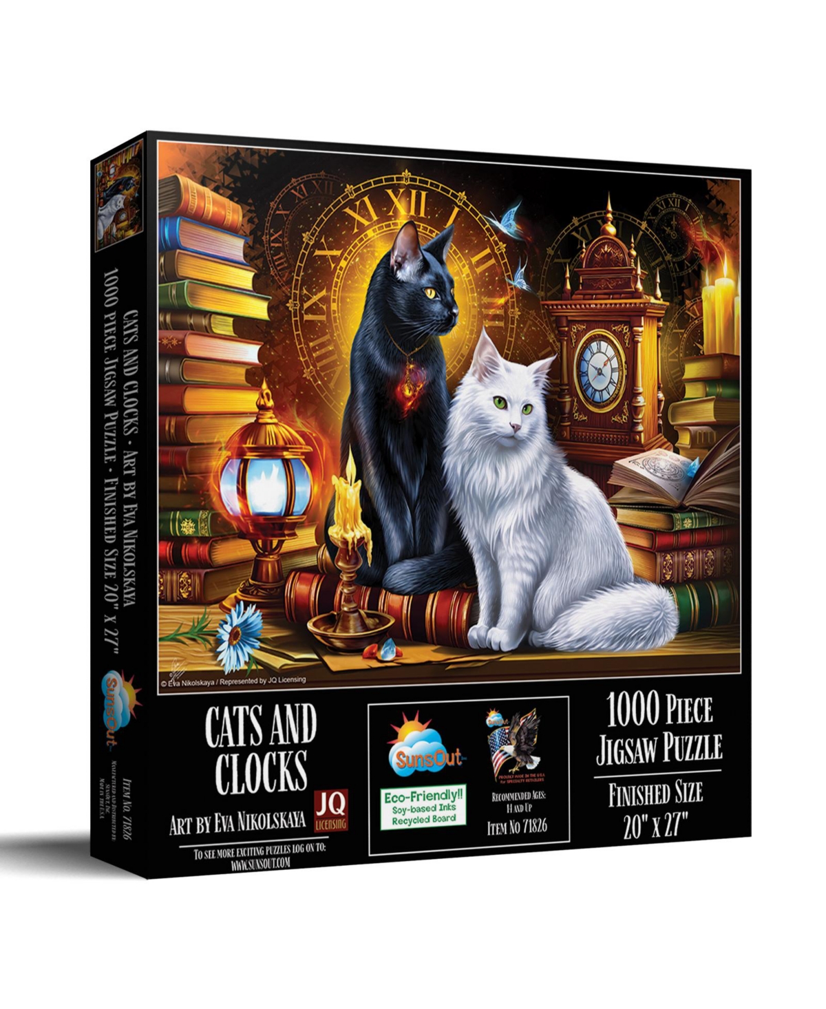 Click here for SunsOut Cats and Clocks 1000 piece Jigsaw Puzzle f... prices