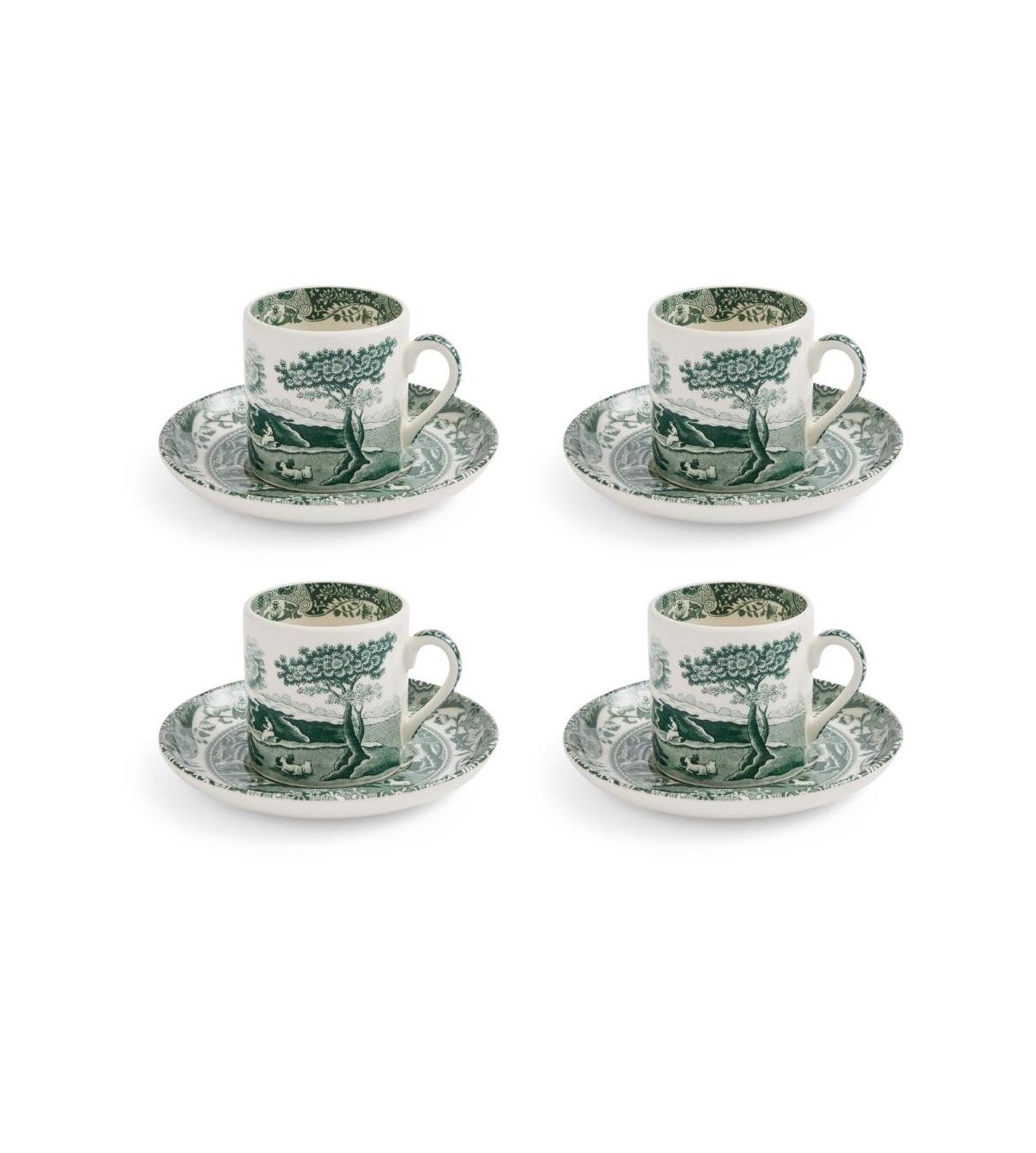 Click here for Spode Heritage Green Italian Espresso Cups and Sau... prices