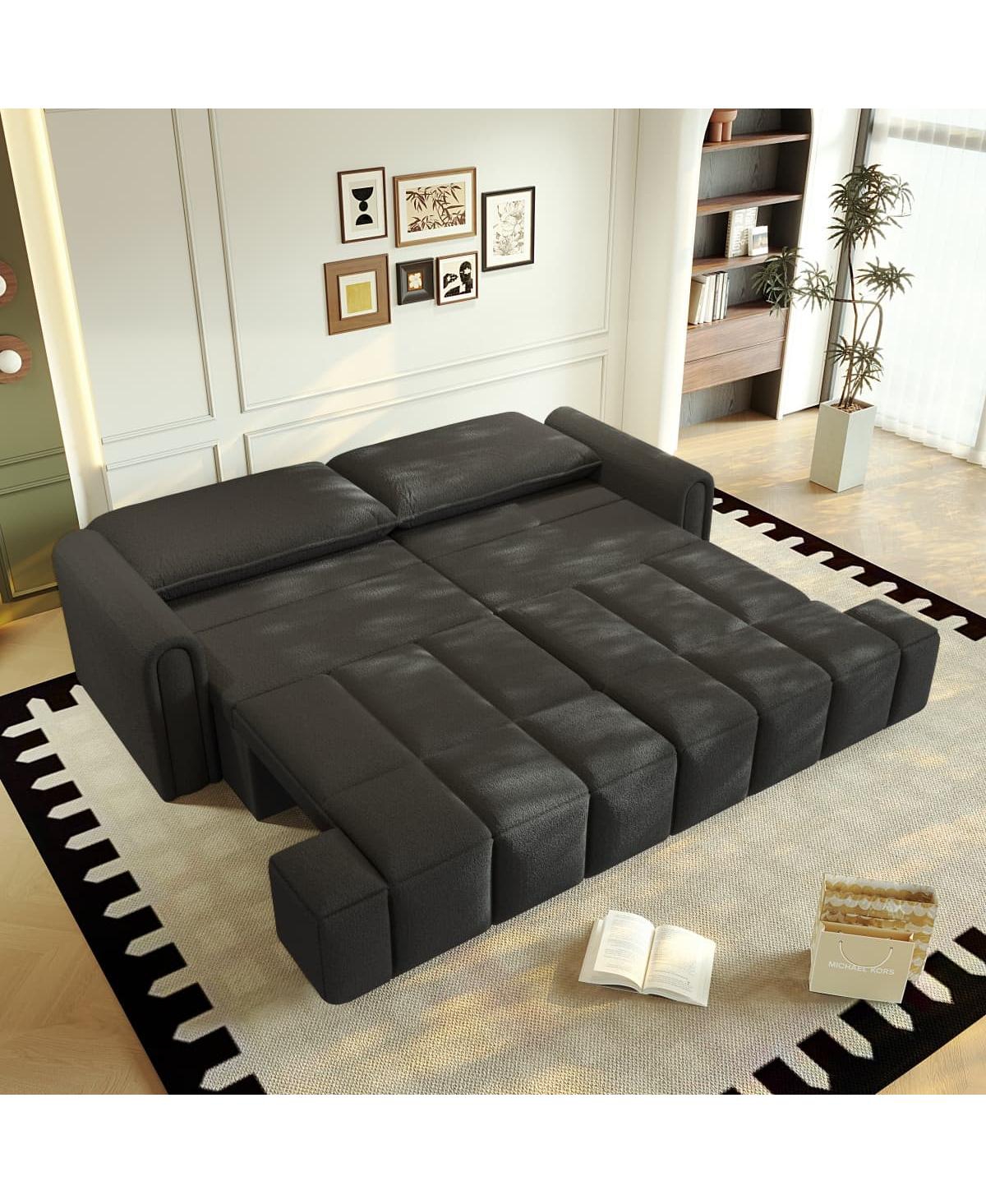 Click here for Maison Boucle Modern 4-Seat Teddy Fabric Sleeper S... prices