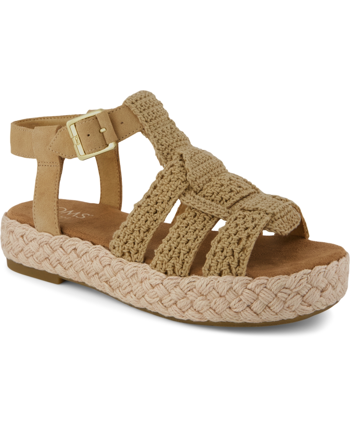 Click here for Toms Womens Jac Fisherman Platform Sandals - Light... prices