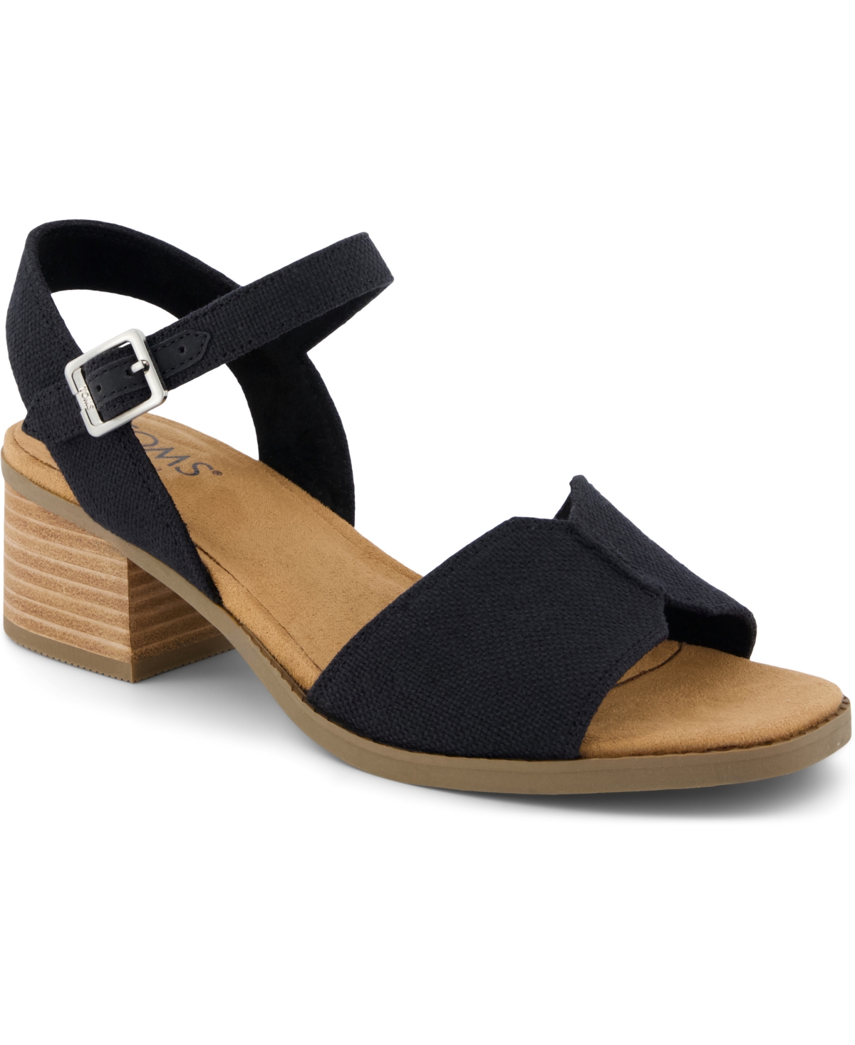 Click here for Toms Womens Eloise Block Heel Dress Sandals - Blac... prices
