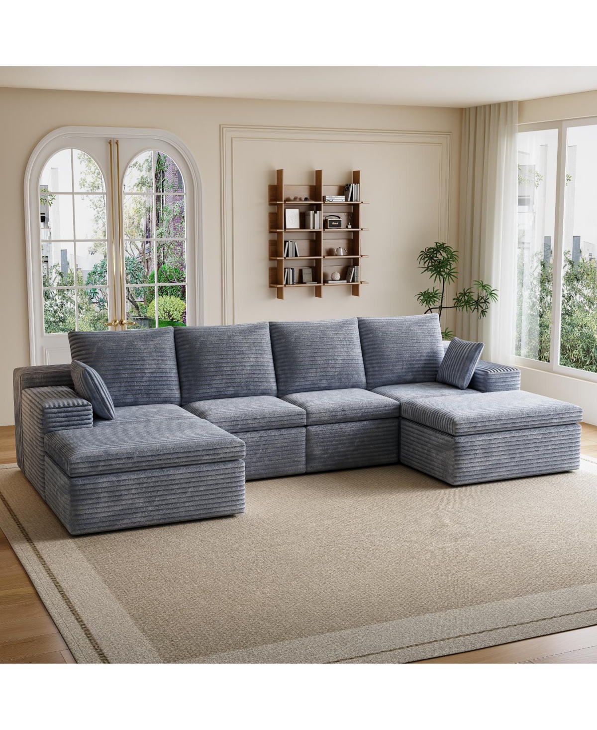 Click here for Streamdale Furniture Streamdale U-Shape Corduroy S... prices
