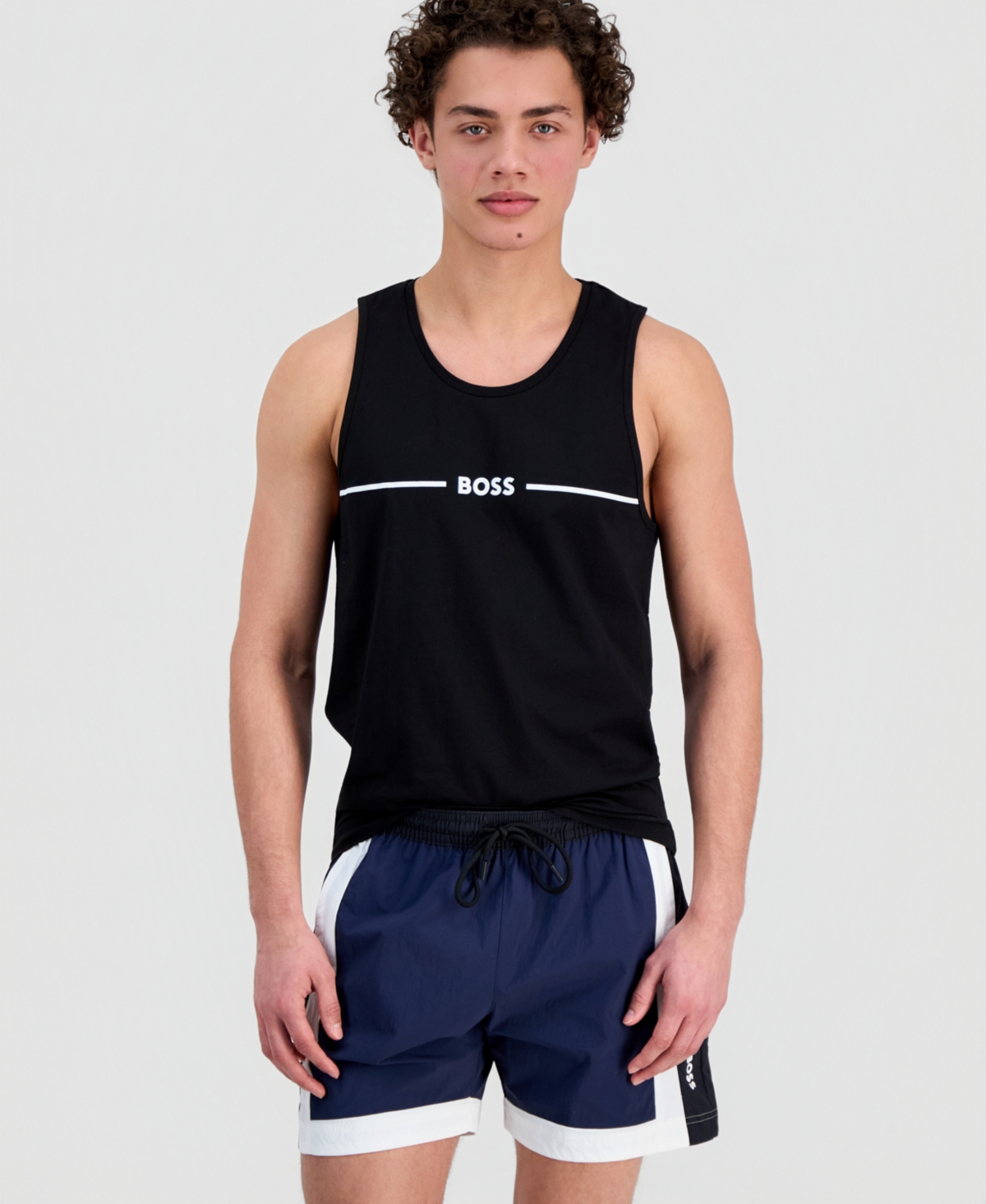 Click here for Boss by Hugo Boss Mens Logo Tank Top - Black prices