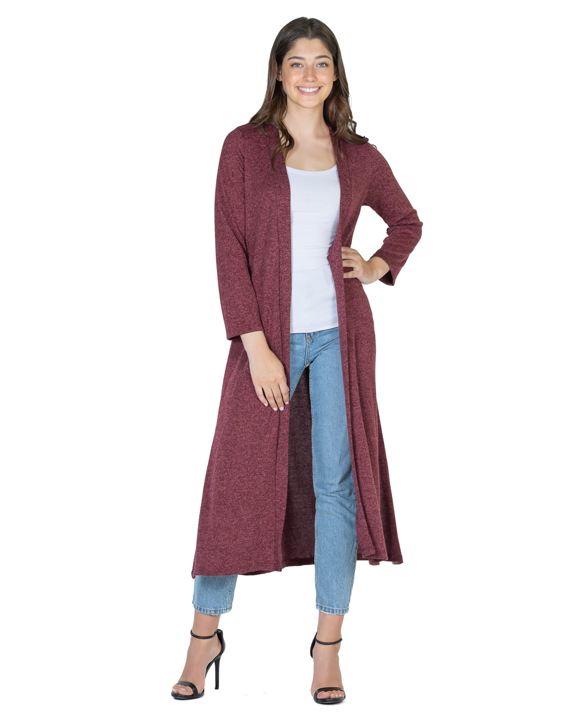 Click here for 24seven Comfort Apparel Womens Knit Three Quarter... prices