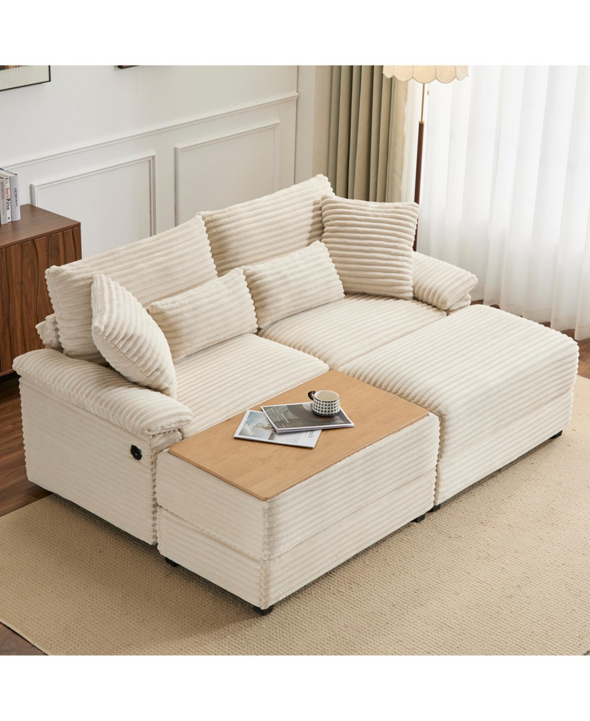 Click here for Streamdale Furniture Double Chaise Lounge Set w/ O... prices