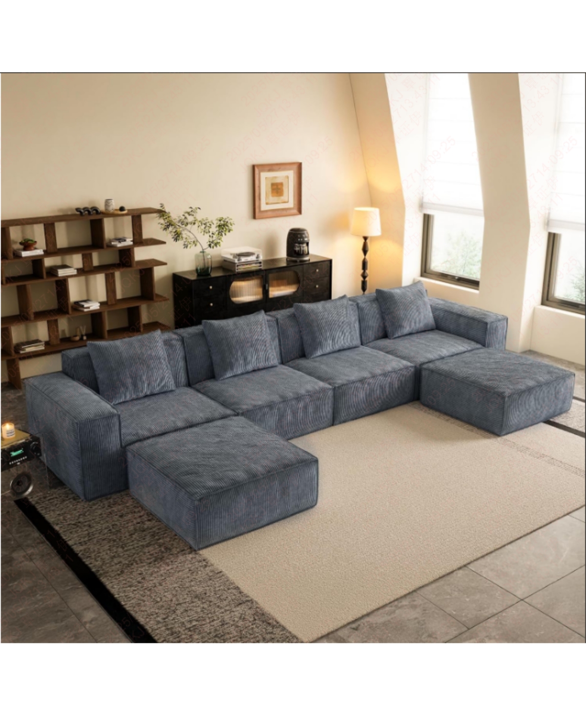Click here for Streamdale Furniture Modular Corduroy Sofa Bed wit... prices