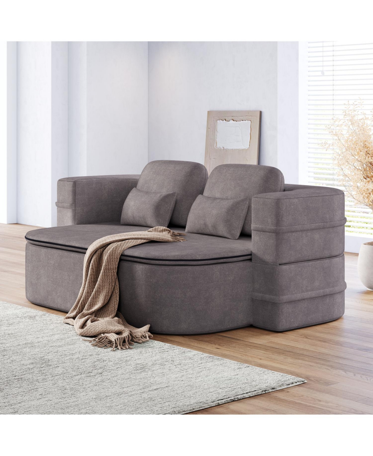 Click here for Streamdale Furniture 75" Foldable Sofa Bed wi... prices