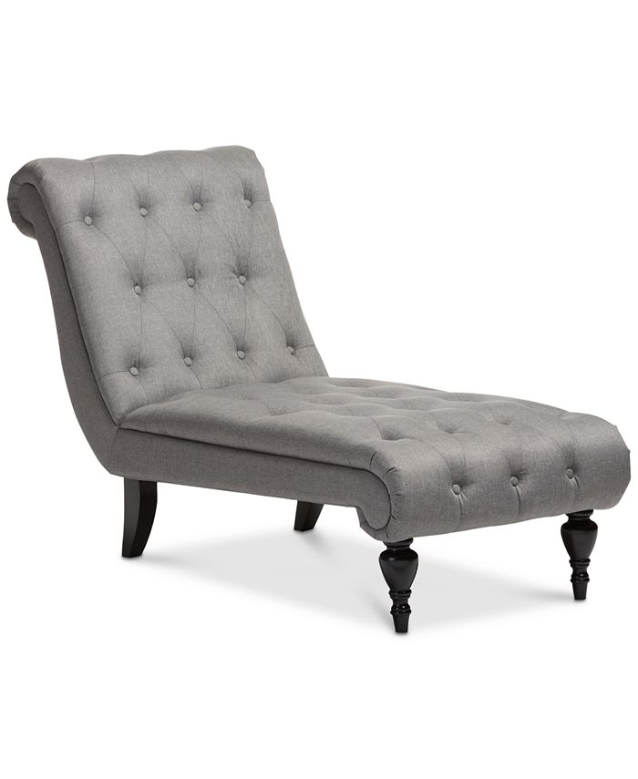 Furniture Gray Chaise Lounge - Macy's