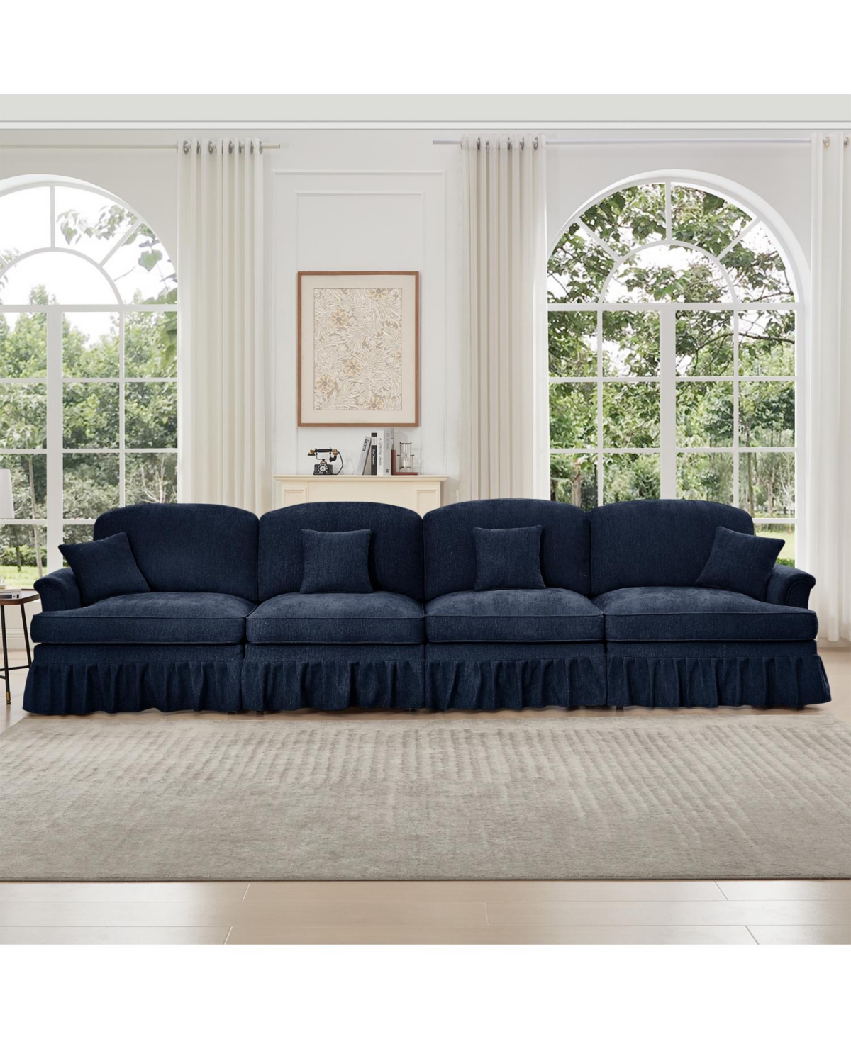 Click here for Streamdale Furniture Mid Century 4-Seater Chenille... prices