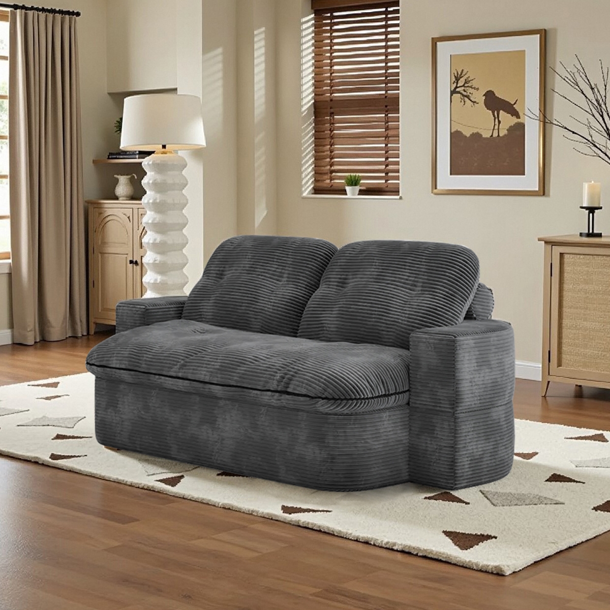 Click here for Streamdale 2-in-1 Convertible Sofa Bed with Memory... prices