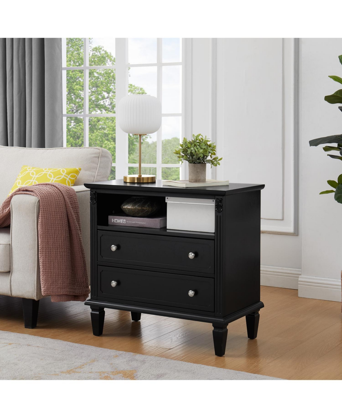 Click here for Streamdale Furniture Farmhouse Nightstand with Cha... prices