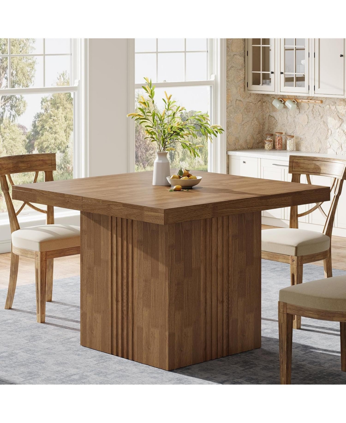 Click here for Tribesigns 39-Inch Square Dining Table for 4  Farm... prices