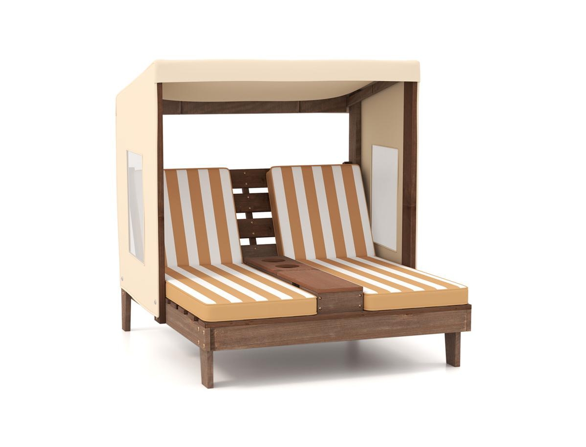 Click here for Slickblue Kids Patio Lounge Chair with Cup Holders... prices