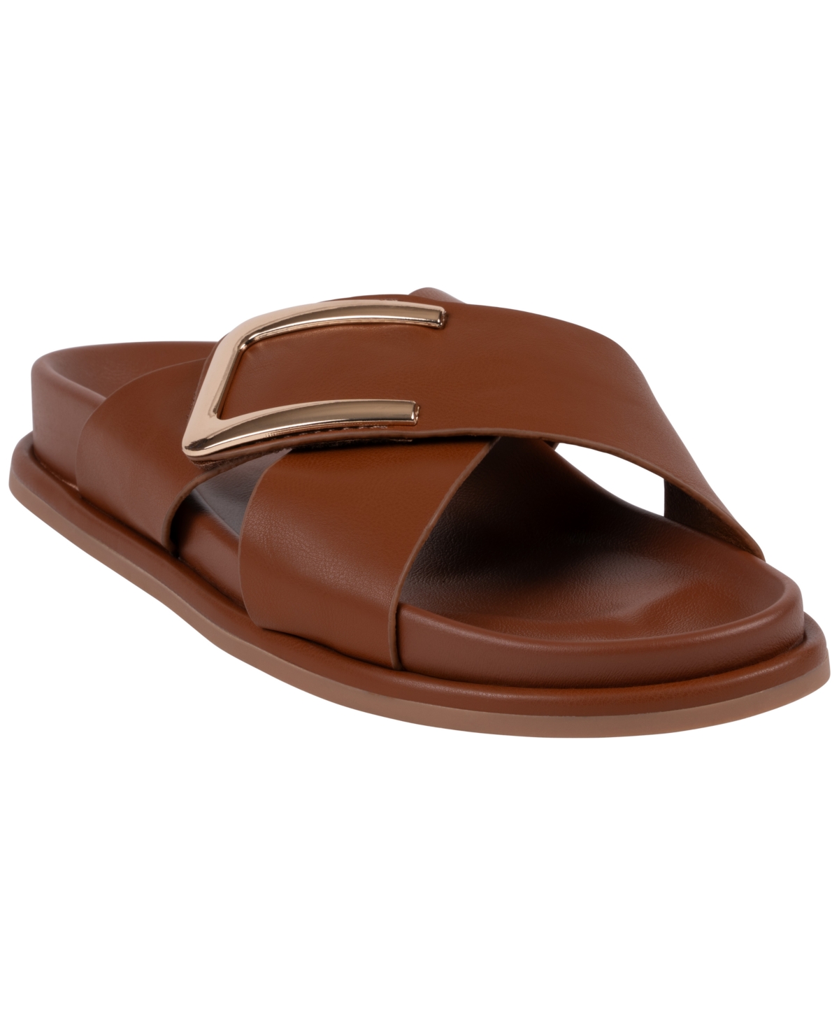 Click here for Gc Shoes Womens Buckle Detail Slip-On Sandals - Ta... prices