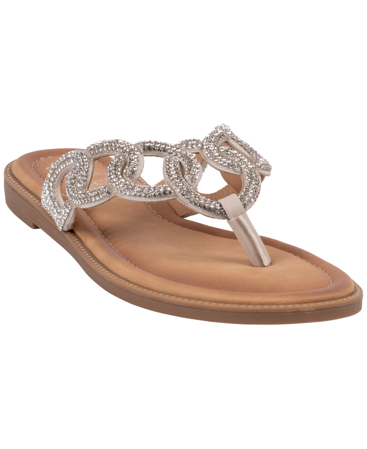 Click here for Gc Shoes Womens Embellished Slip-On Flat Sandals -... prices