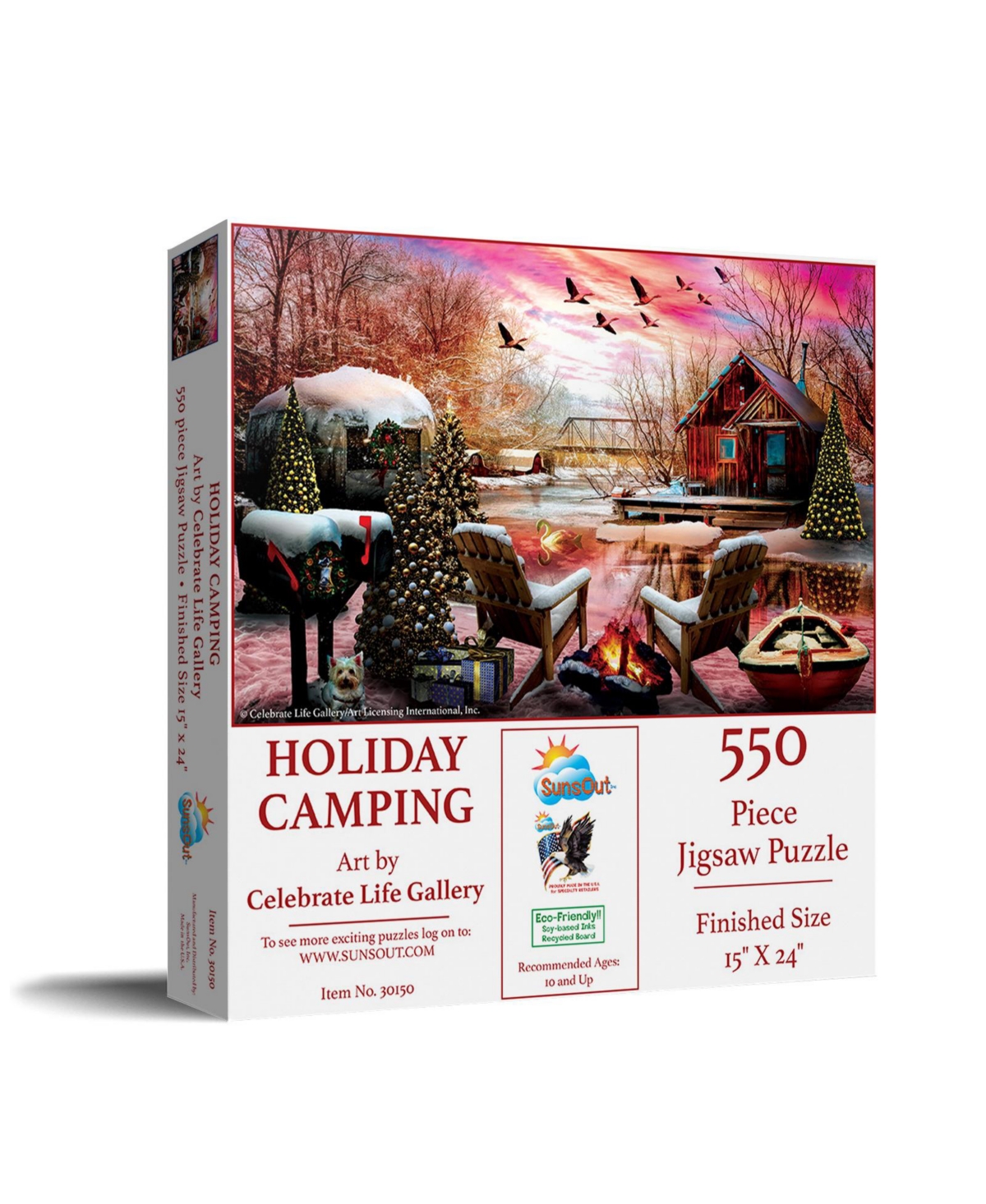 Click here for SunsOut Holiday Camping 550 piece Jigsaw Puzzle fo... prices