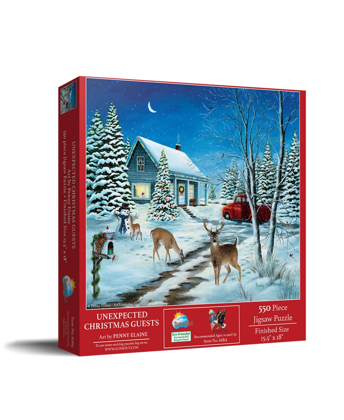 Click here for SunsOut Unexpected Christmas Guests 550 piece Jigs... prices