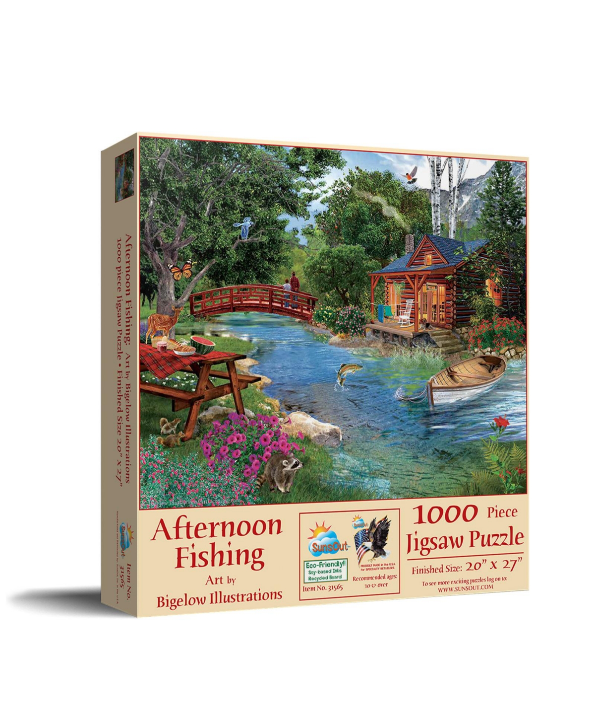 Click here for SunsOut Afternoon fishing 1000 piece Jigsaw Puzzle... prices