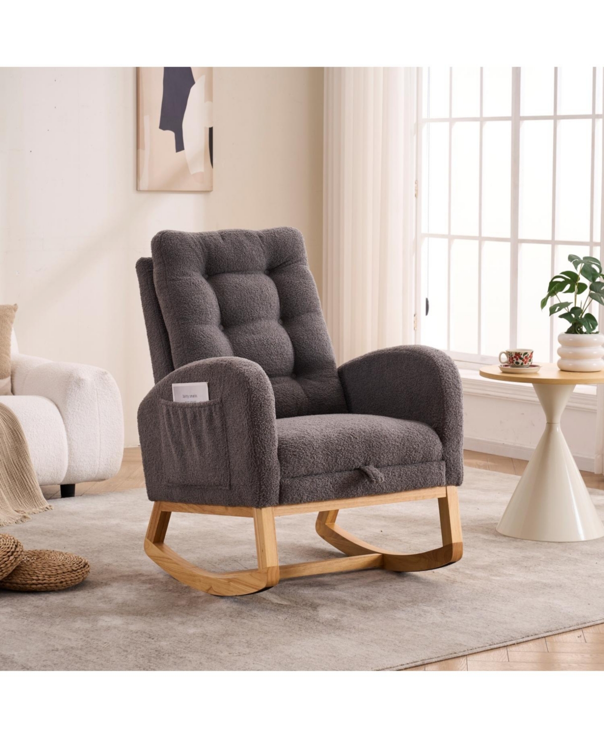 Click here for Streamdale Furniture Dark Gray Rocking Chair with... prices