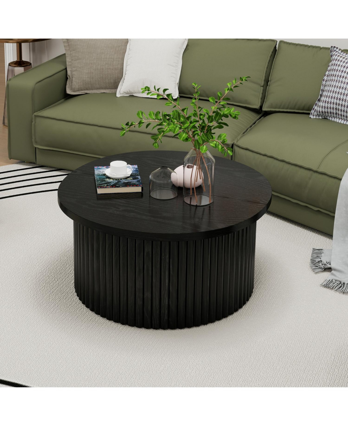 Click here for Streamdale Furniture Modern Round Coffee Table Acc... prices