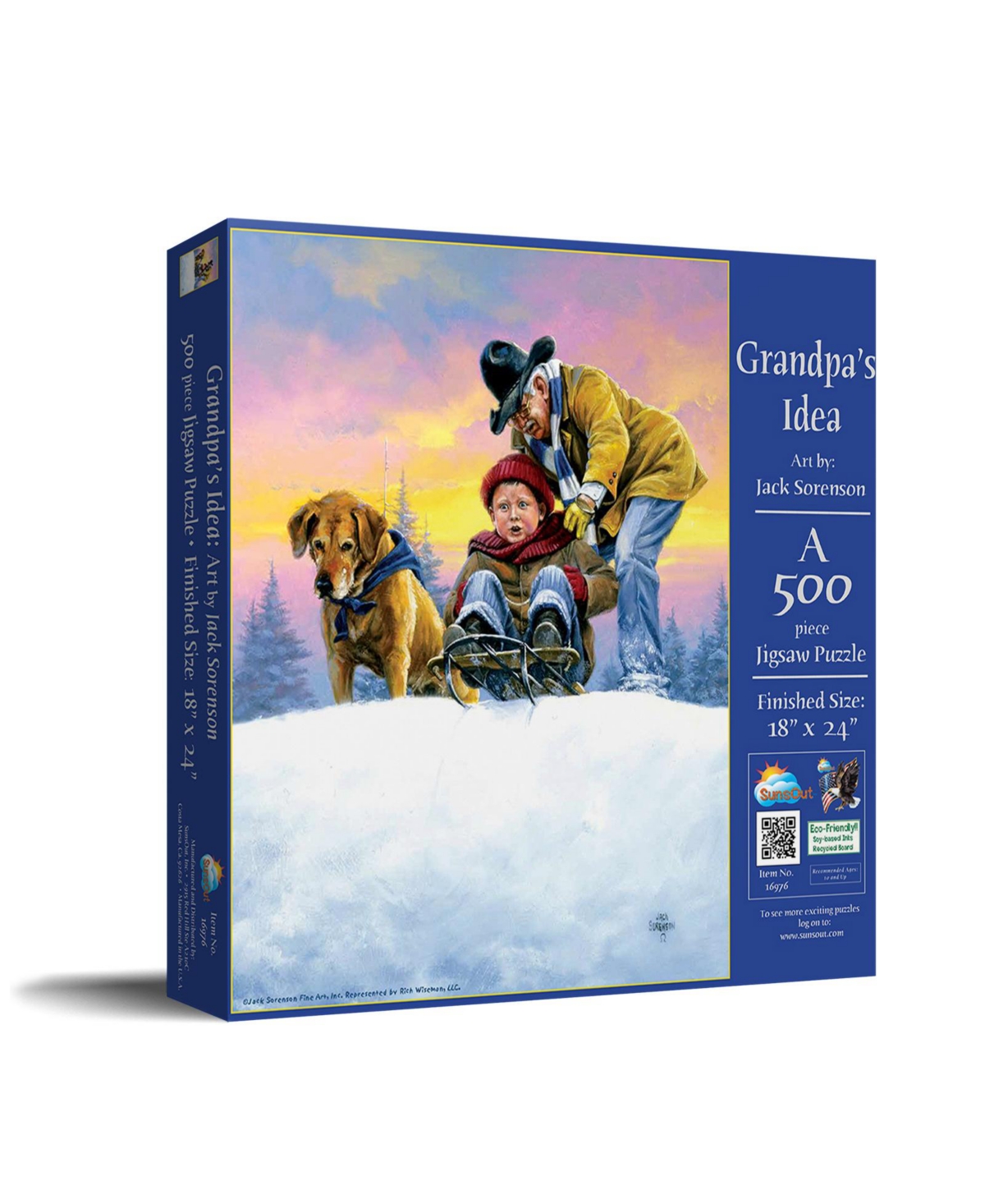 Click here for SunsOut Grandpas Idea 500 piece Jigsaw Puzzle for... prices