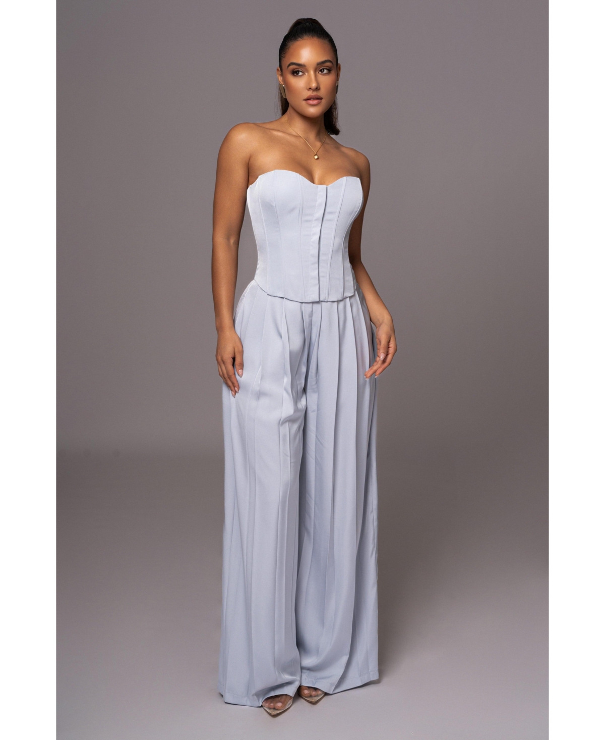 Click here for Jluxlabel Womens Clara Wide Leg Pleated Trousers -... prices