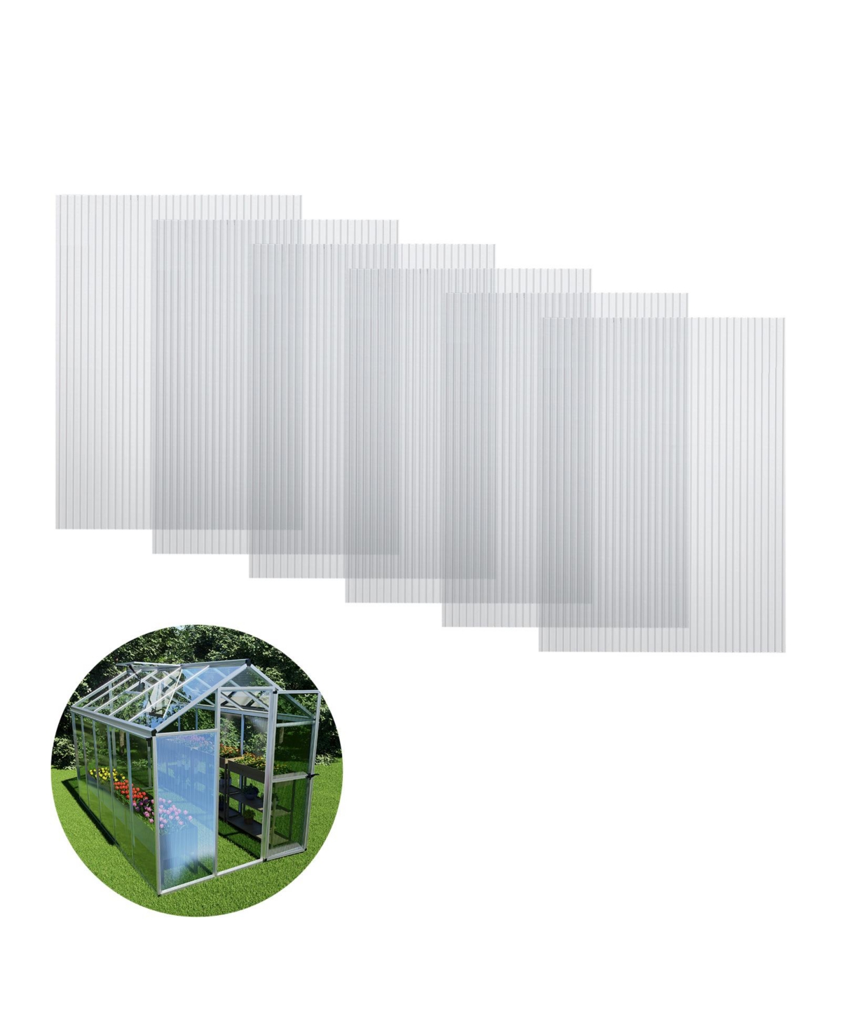 Click here for Aoodor 6Pcs 38 (W) x 62 (L) x 0.2 Polycarbonate Gr... prices