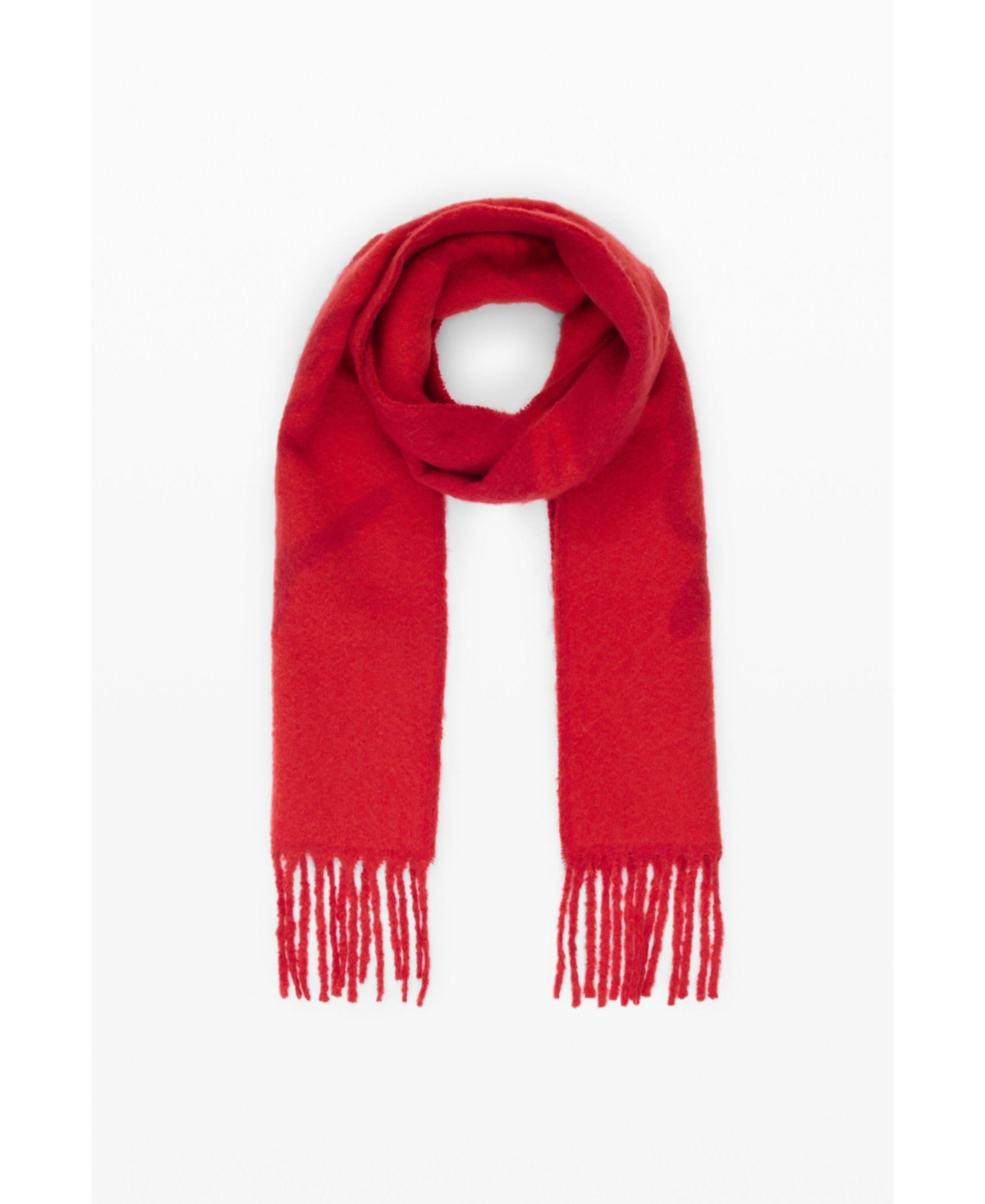 Click here for Desigual Womens Scarf with fringes - Red prices