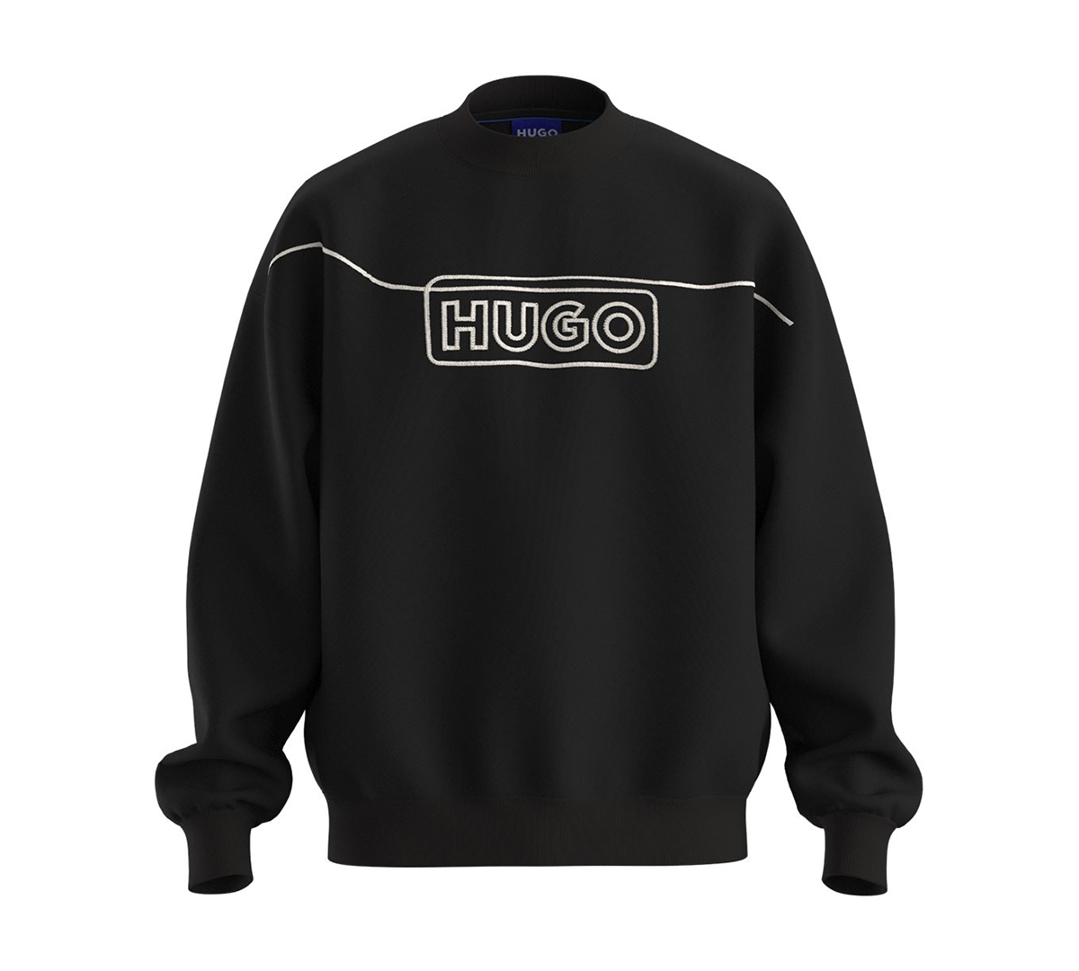 Click here for Hugo Boss Mens Crewneck Oversized Sweatshirt - Bla... prices
