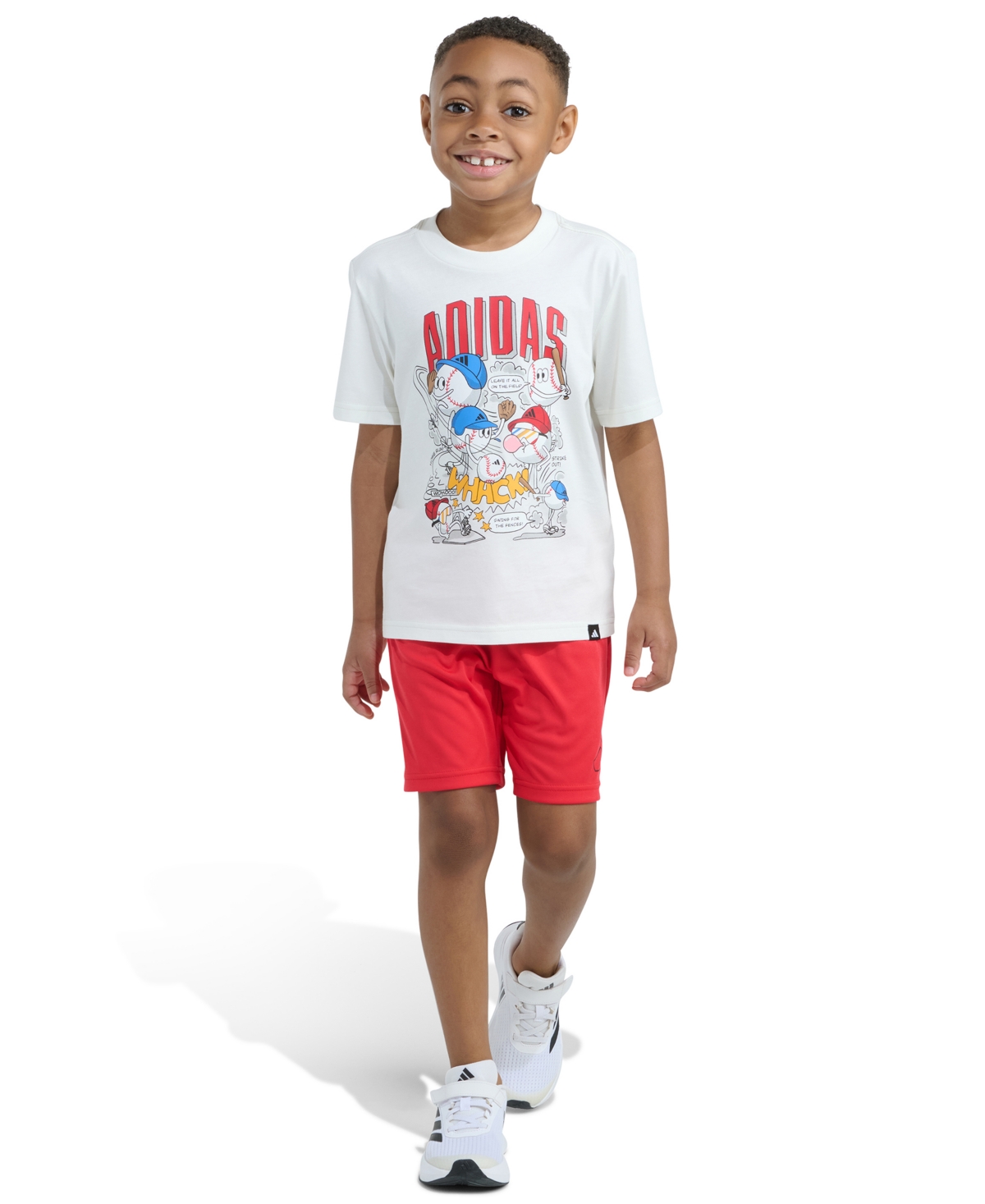 Click here for adidas Boys 2T-7 Essential Graphic T-Shirt and Sho... prices
