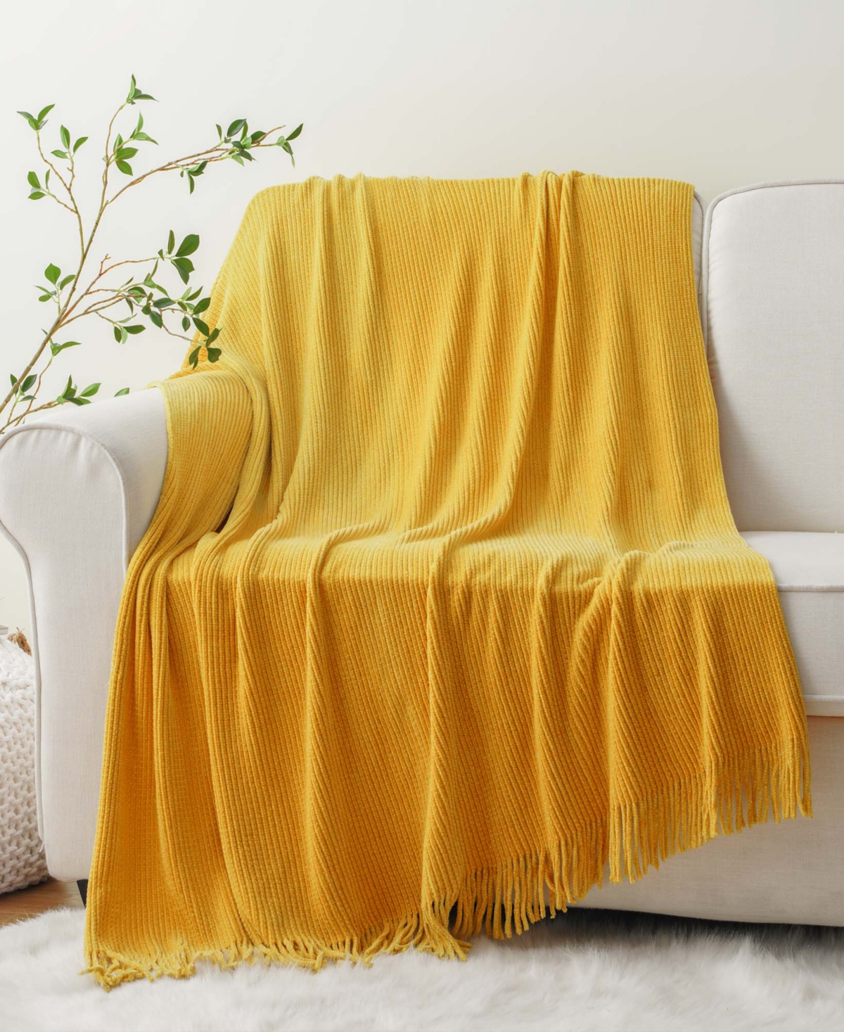 Click here for Battilo Classic Textured Ribbed Knit Throw  50 x 6... prices