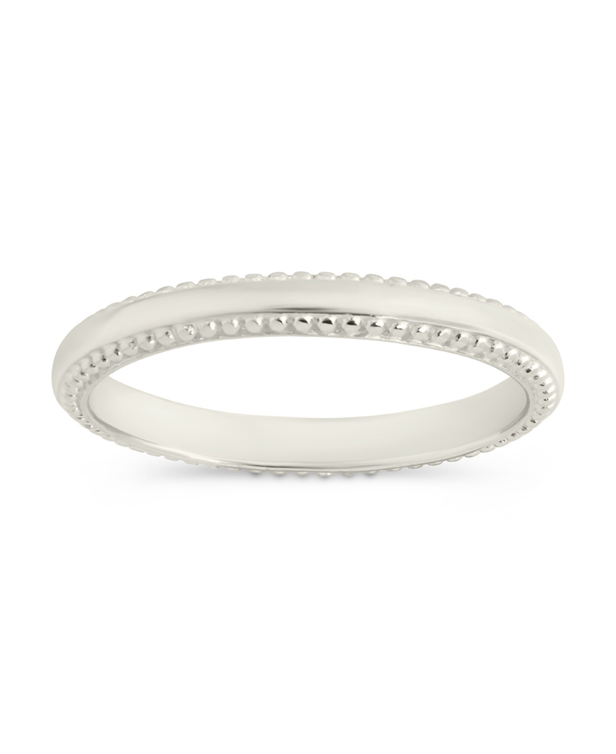 Click here for Sterling Forever Kayden Thin Textured Ring - Silve... prices