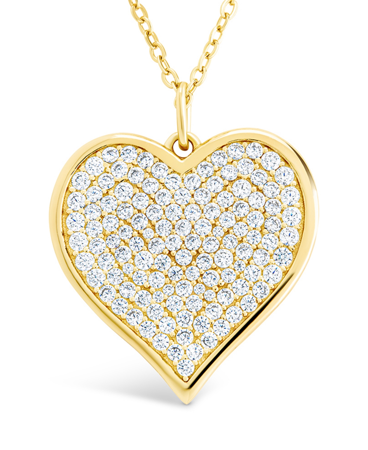 Click here for Sterling Forever Small Cz Statement Heart Pend - G... prices