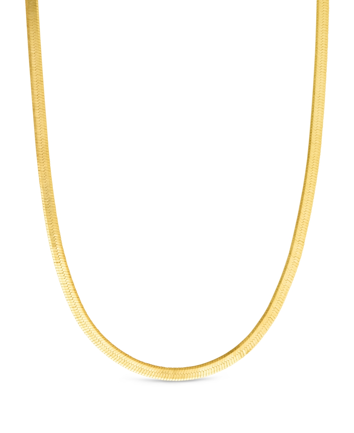 Click here for Sterling Forever Thin Herringbone Chain - Gold prices