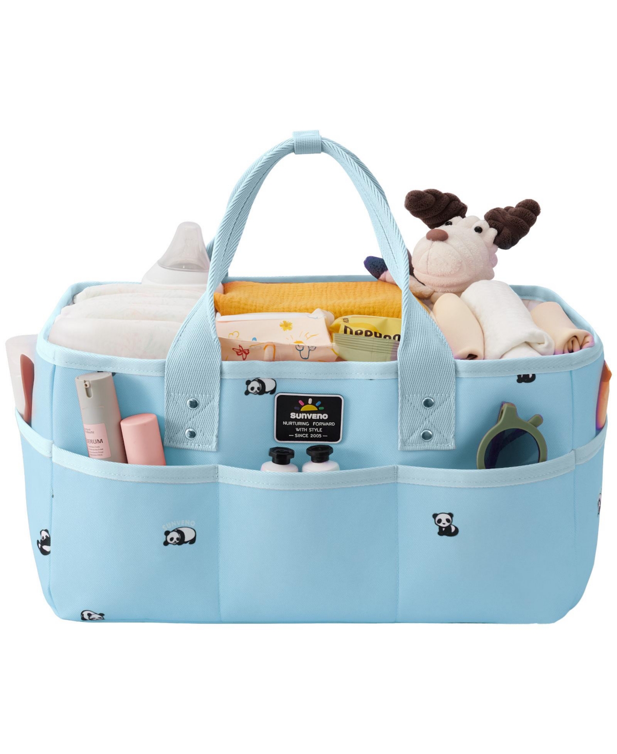Click here for Sunveno Portable Diaper Caddy Organizer - Blue pan... prices