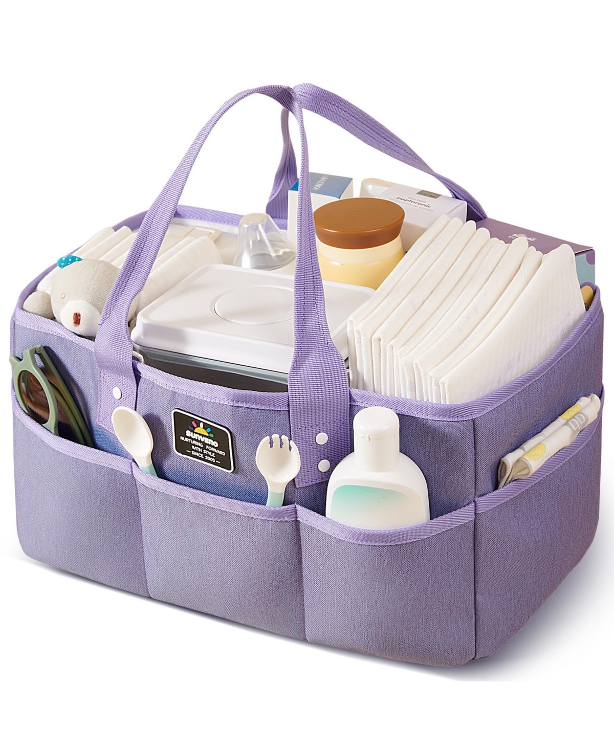 Click here for Sunveno Portable Diaper Caddy Organizer - Purple prices