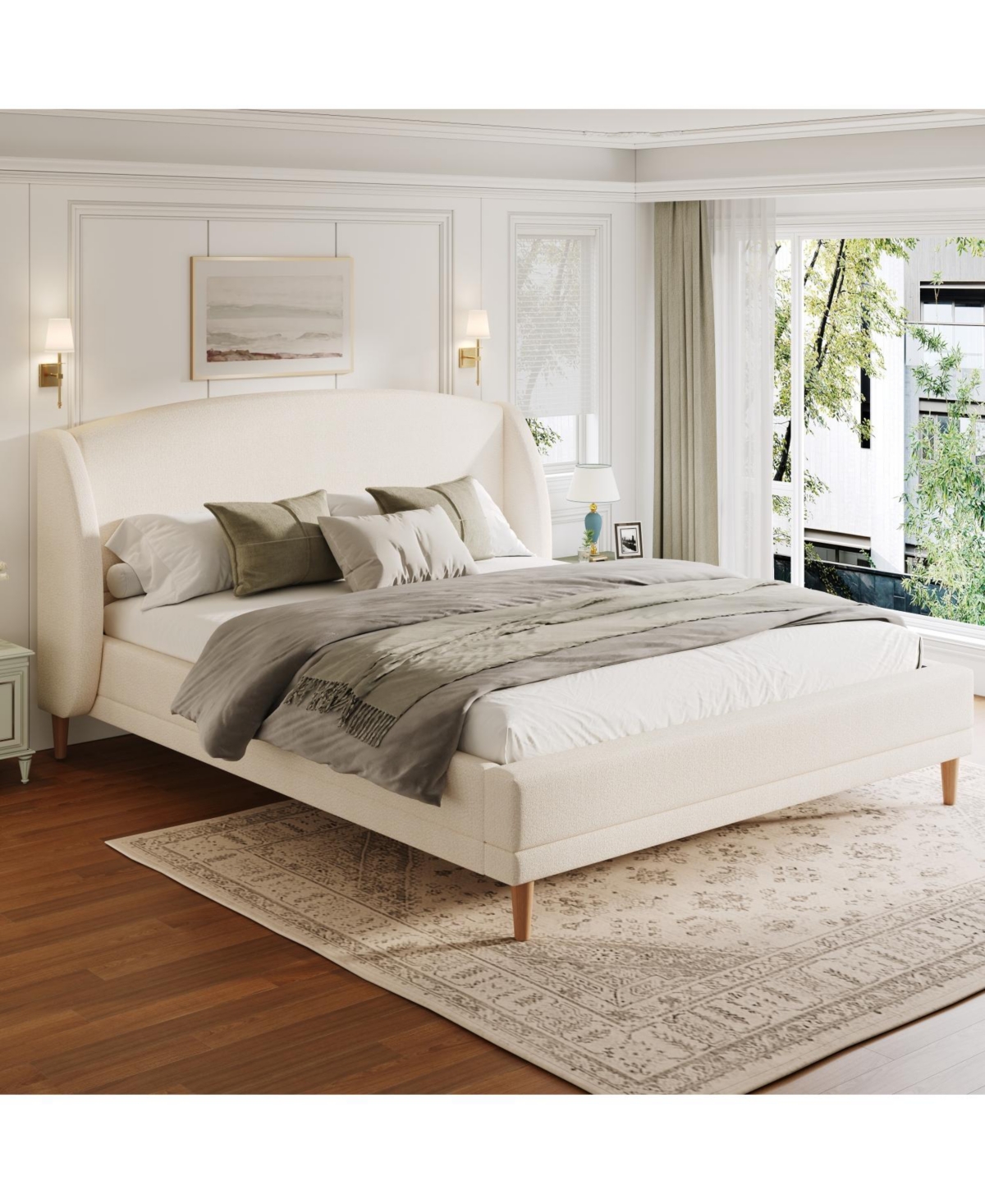 Click here for Streamdale Furniture King Boucle Upholstered Platf... prices