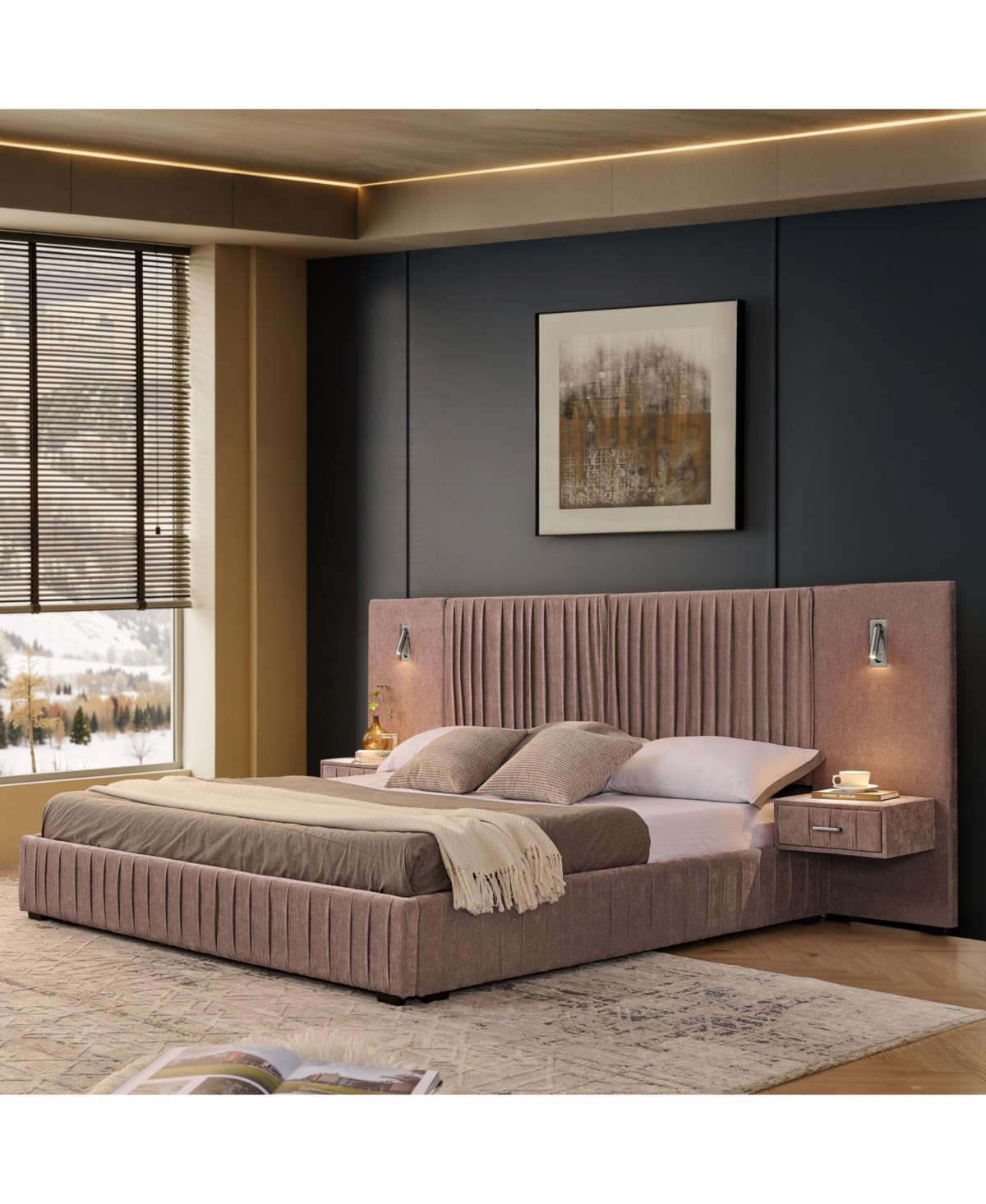 Click here for Streamdale Furniture King Size Chenille Upholstere... prices