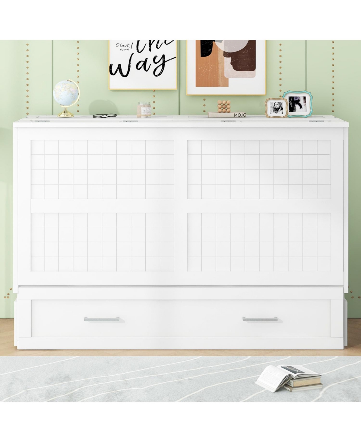 Click here for Streamdale Furniture Mobile Murphy Bed with Drawer... prices